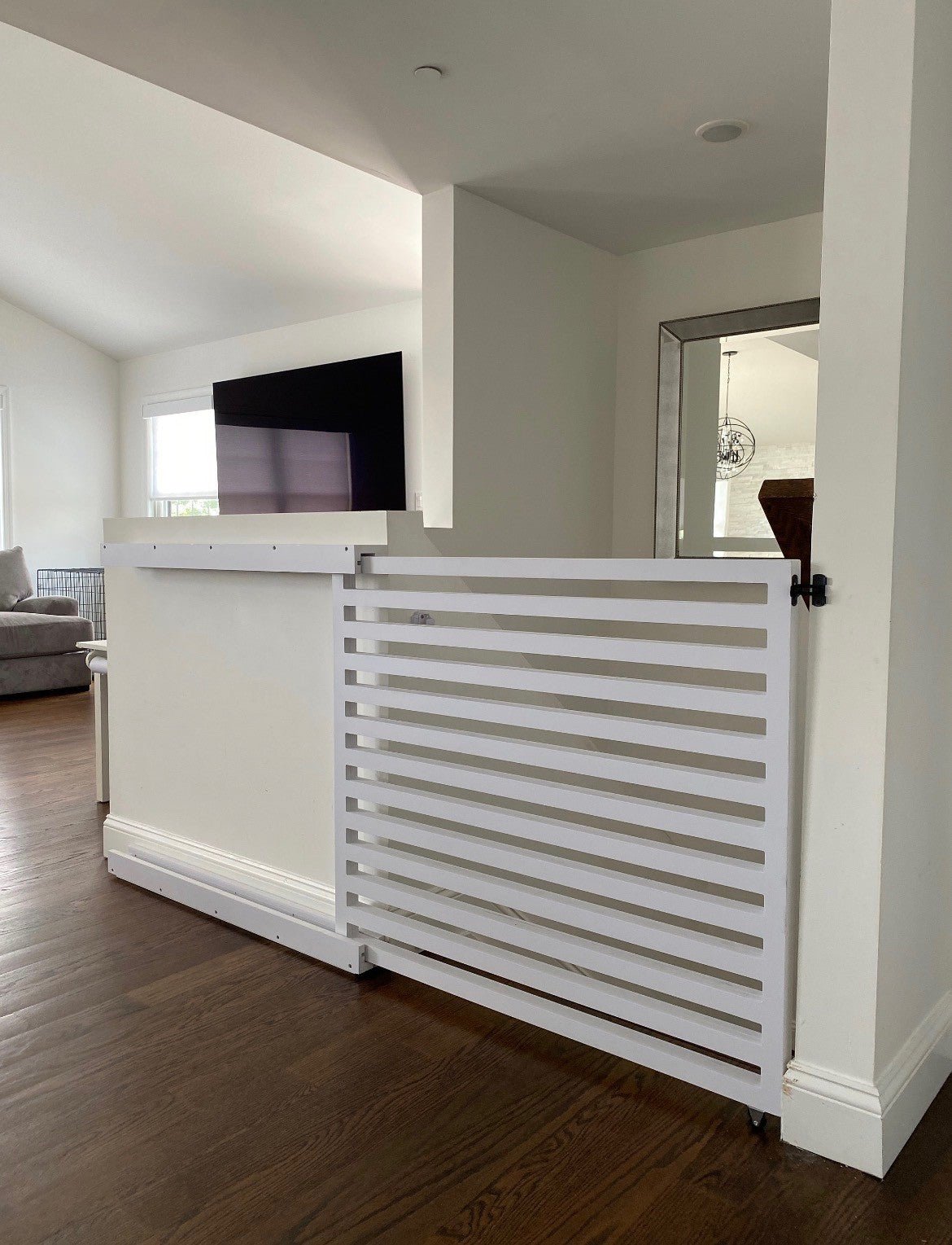Modern Sliding Pocket Gate – Custom Baby & Pet Safety Gate – Stumps ...